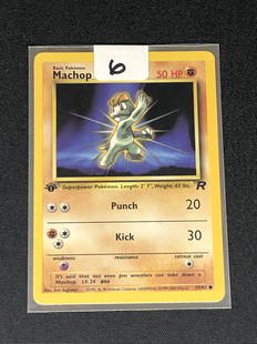 Vintage 1st Edition Team Rocket's Meowth Pokemon Card