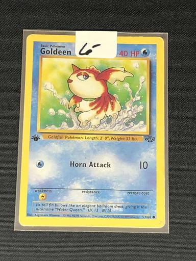 Vintage 1st Edition Jungle Set Goldeen Pokemon Card