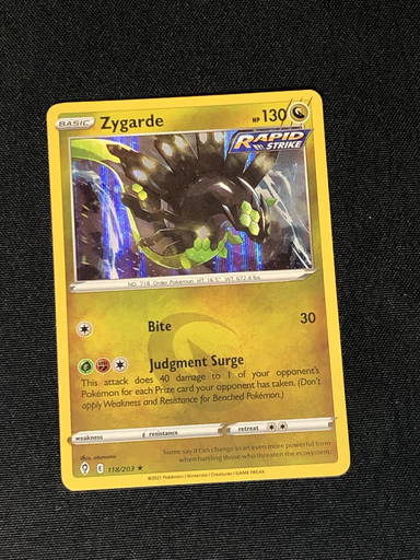 Rapid Strike Zygarde Holo Pokemon Card