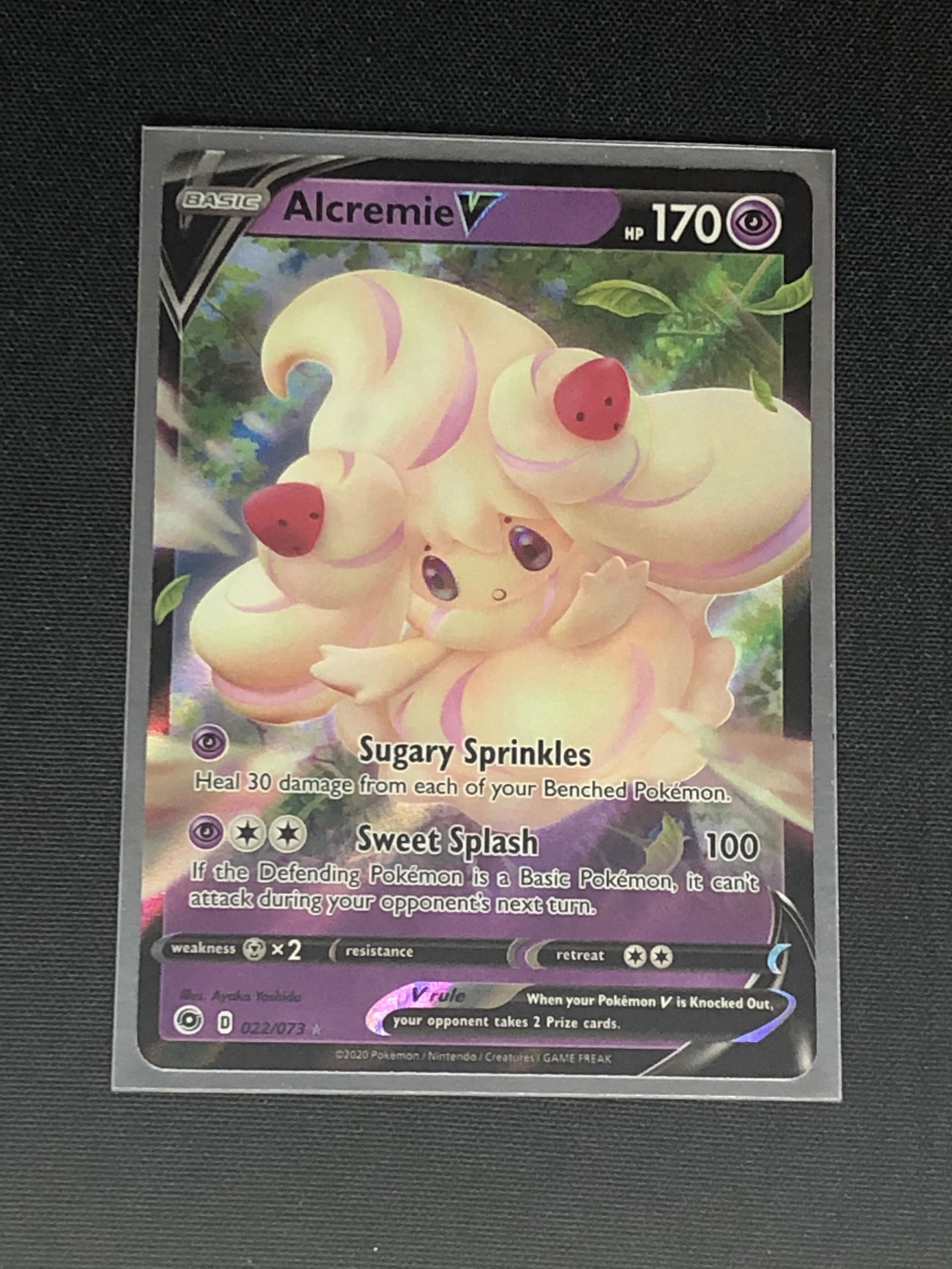 Alcremie V Pokemon Card