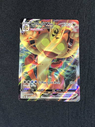 Meowth Vmax Full Art Pokemon Card