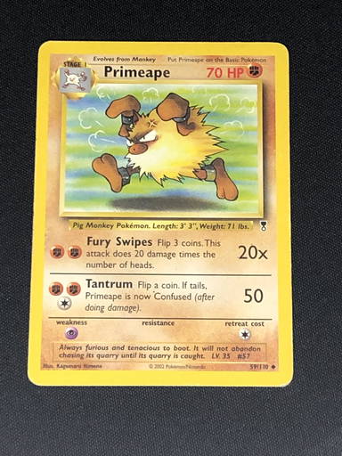 Vintage Legendary Collection Primape Pokemon Card