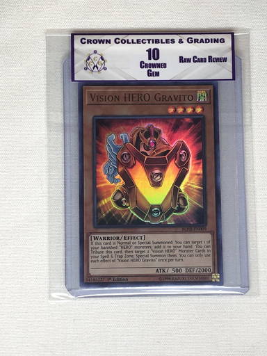 Rcr Vision Hero Gravito Cc&g 10 Yu Gi Oh! Card