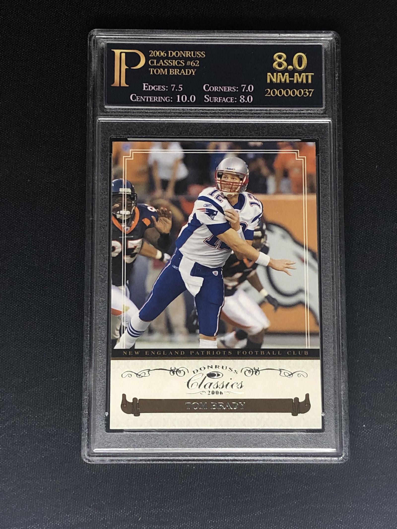 Tom Brady Prime Grading 8 Sports Card (#0095) on Aug 20, 2022 | Crown ...