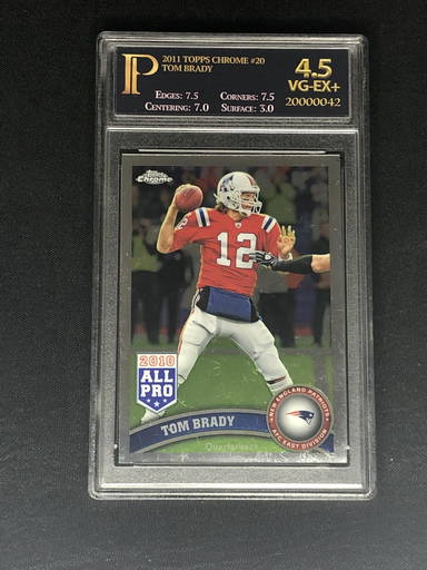 Tom Brady Prime Grading 4.5 Sports Card