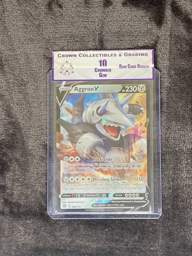 RCR Aggron V CC&G 10 Pokemon Card (#0855) on Sep 03, 2022 | Crown ...