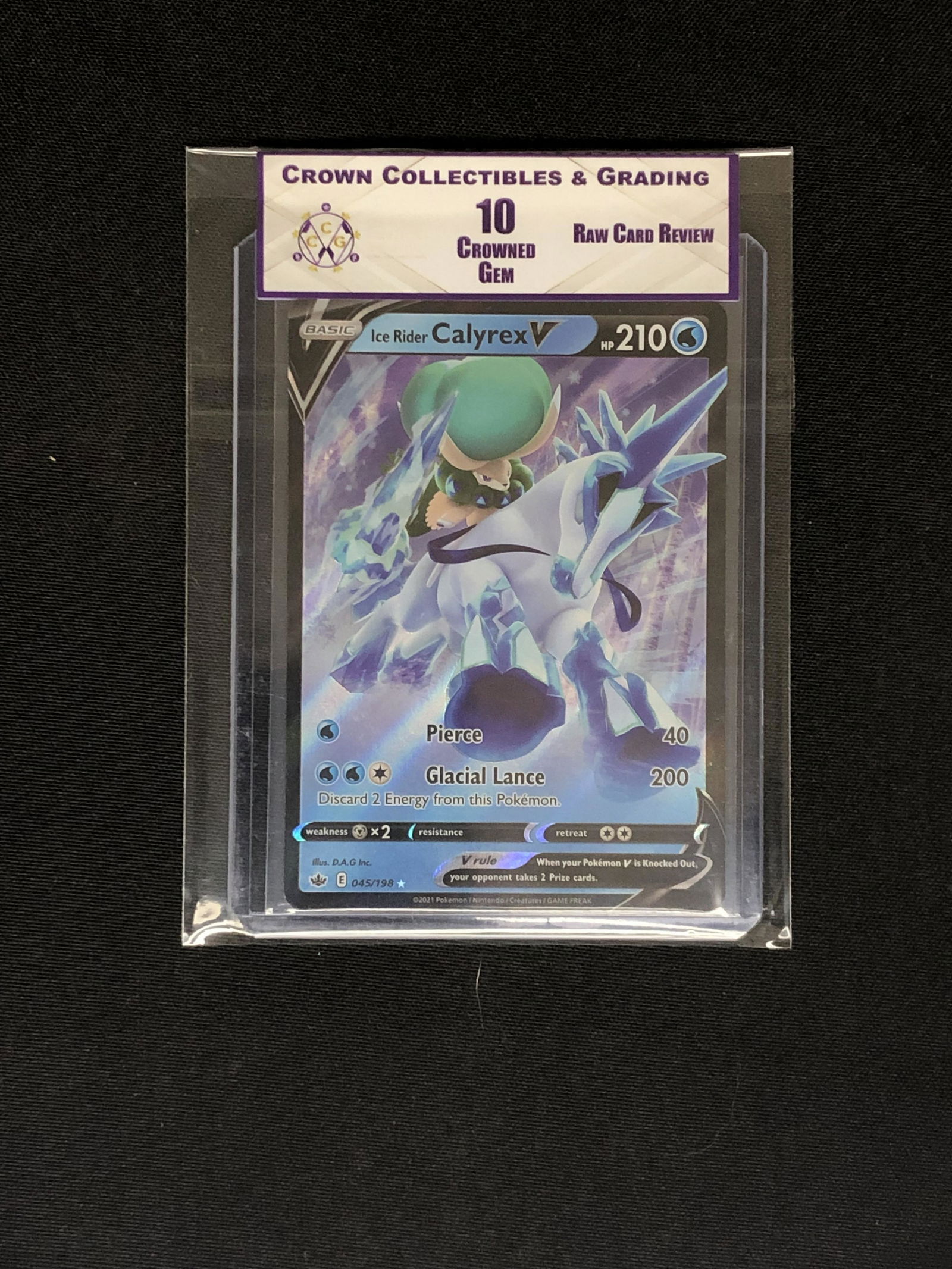 RCR Calyrex V CC&G 10 Pokemon Card - Sep 07, 2022 | Crown Collectibles ...