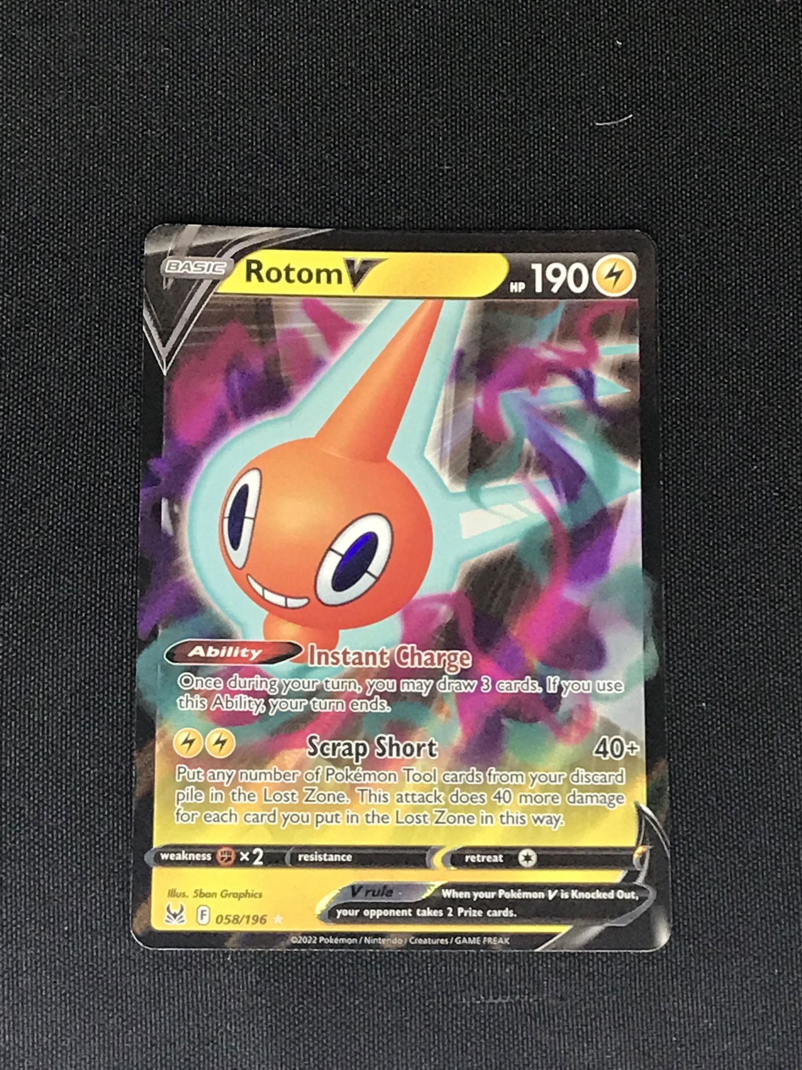 Rotom V Pokemon Card (#0105) on Dec 04, 2022 | Crown Collectibles ...