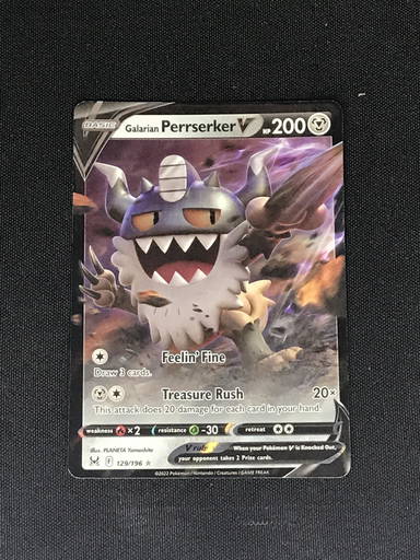 Galarian Perrserker V Pokemon Card - Dec 04, 2022 | Crown Collectibles ...