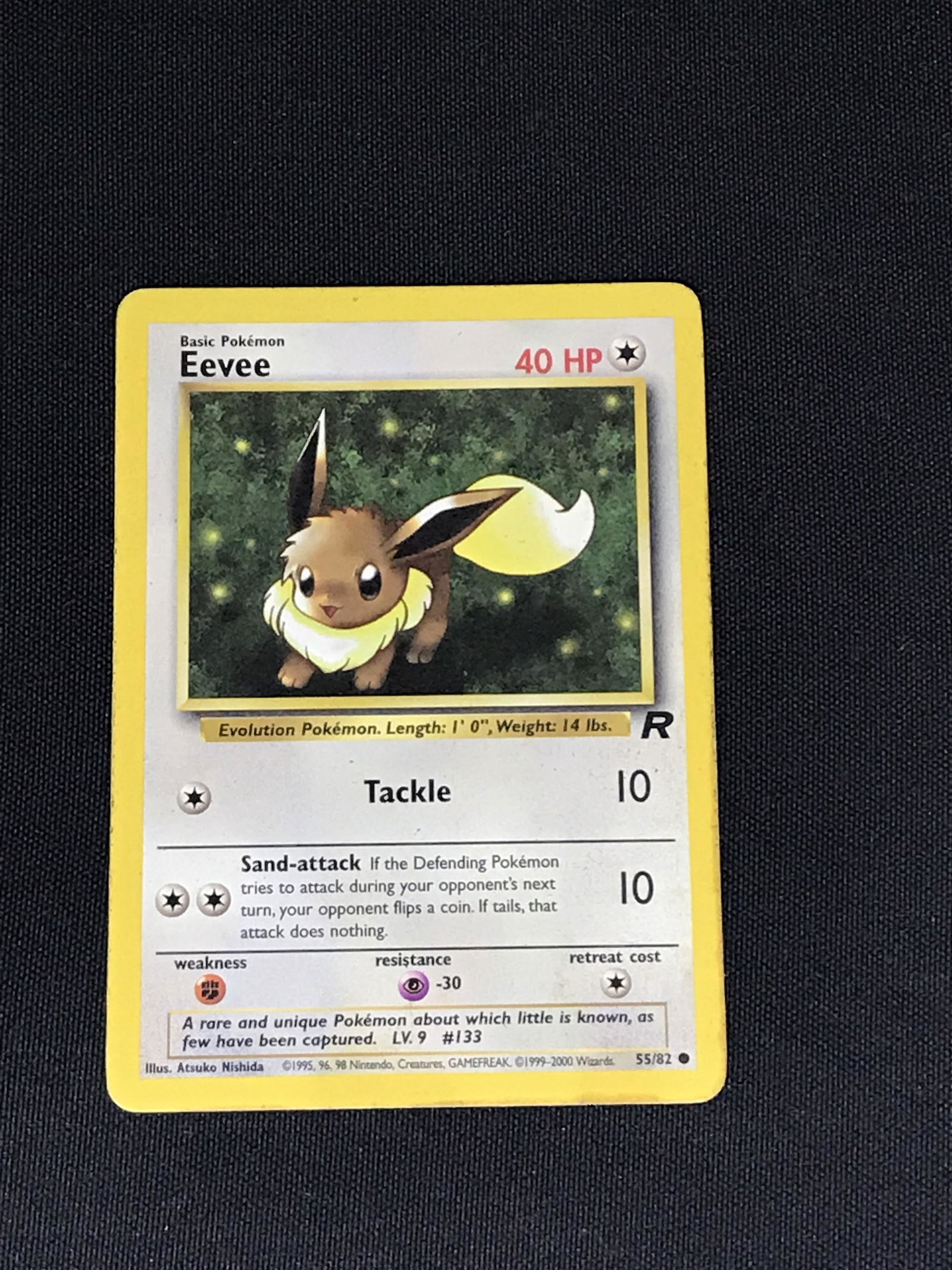 Eevee Team Rocket vintage Pokemon single - moderately played - Dec 24 ...