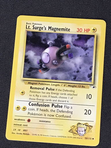 Lt. Surge's Magnemite Gym Heroes Pokemon single - moderately played (#0206) on Jan 07, 2023 ...