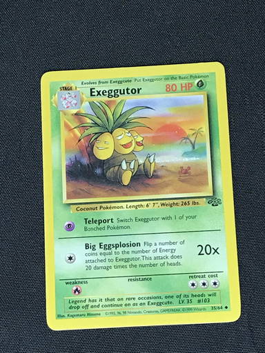 Exeggutor Jungle Pokemon Single Moderately Played