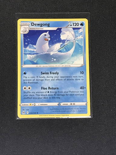 Dewgong Pokemon Card