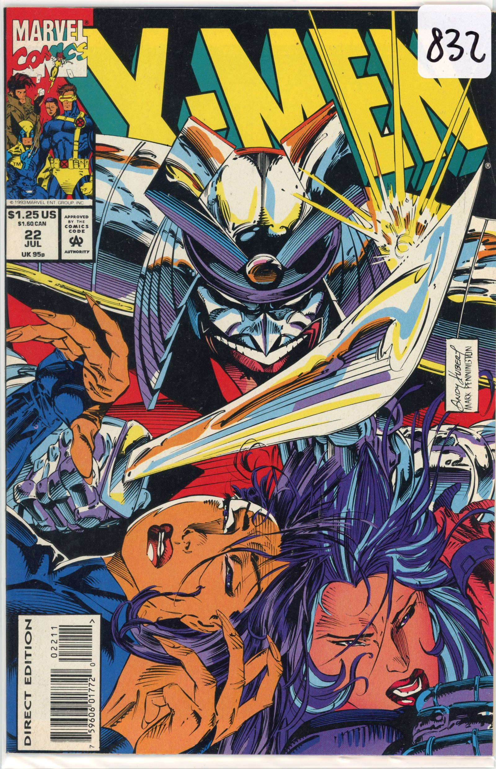 1993 Marvel X-men Issue 22 Auction