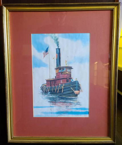 Steven Cryan Signed Atrist Proof Of Tugboat