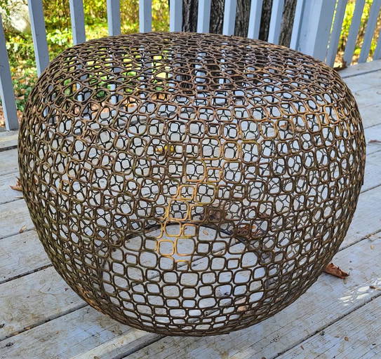 Wire Mesh Patio Stool / Side Table