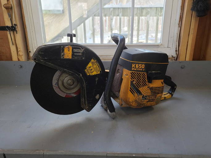 Partner K650 Active II Concrete Cut-Off Saw (#0023) on Jan 29, 2022 ...