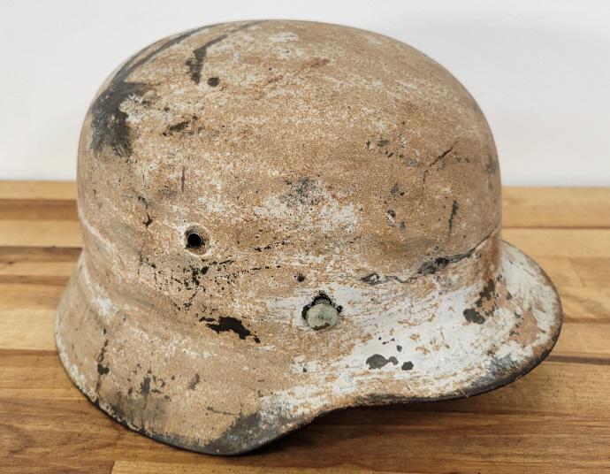 German Army M35 Helmet Q64 Whitewash Camo