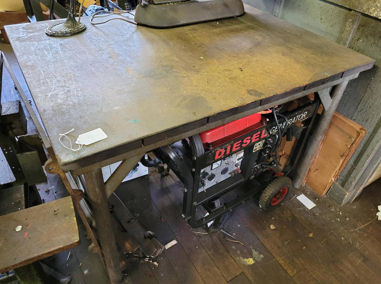 Industrial Shop Table (#0079) on May 06, 2023 | East-Wing Estate Sales ...