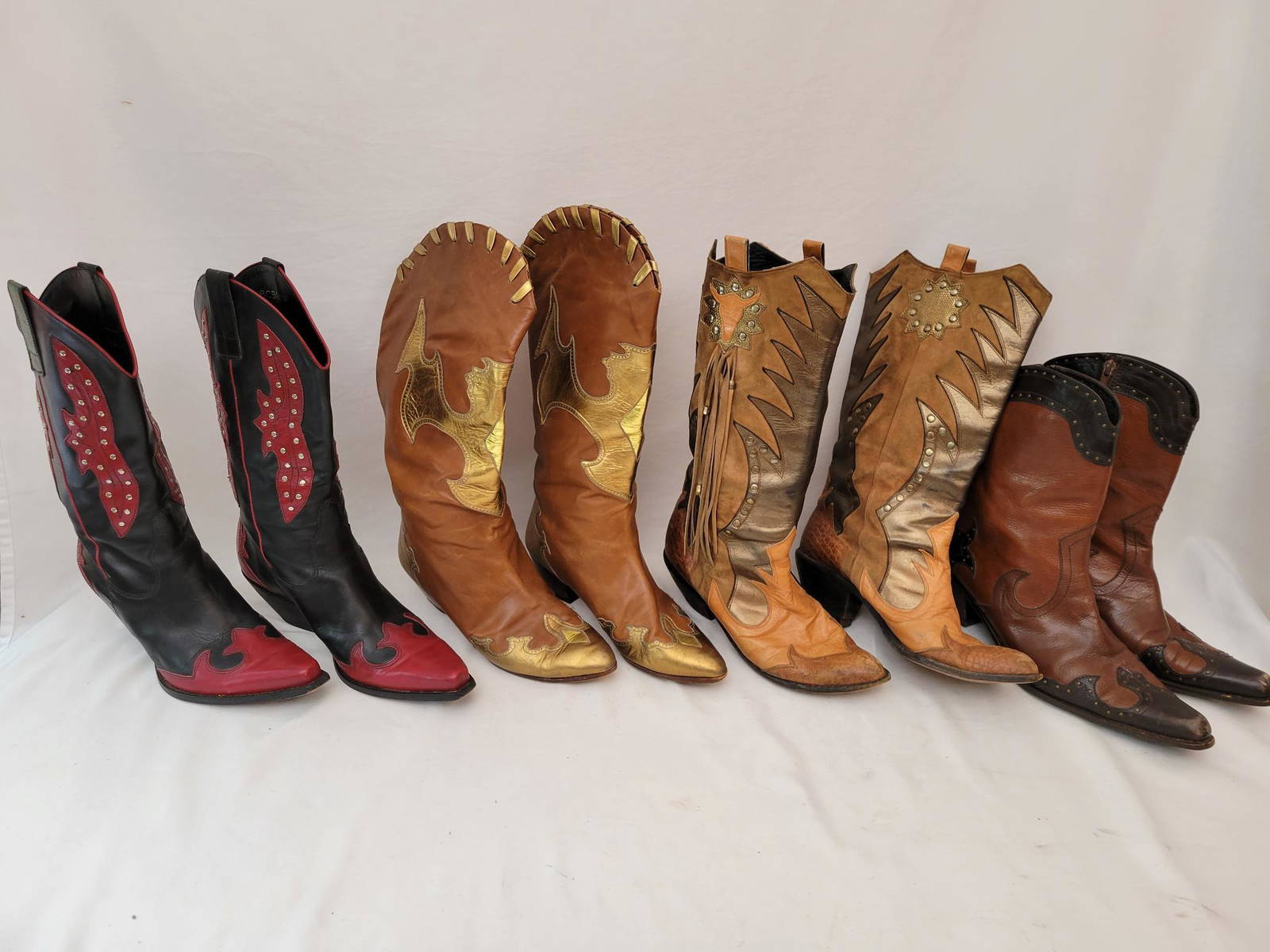 Four (4) Pairs Of Cowboy Boots - Estate Found Auction