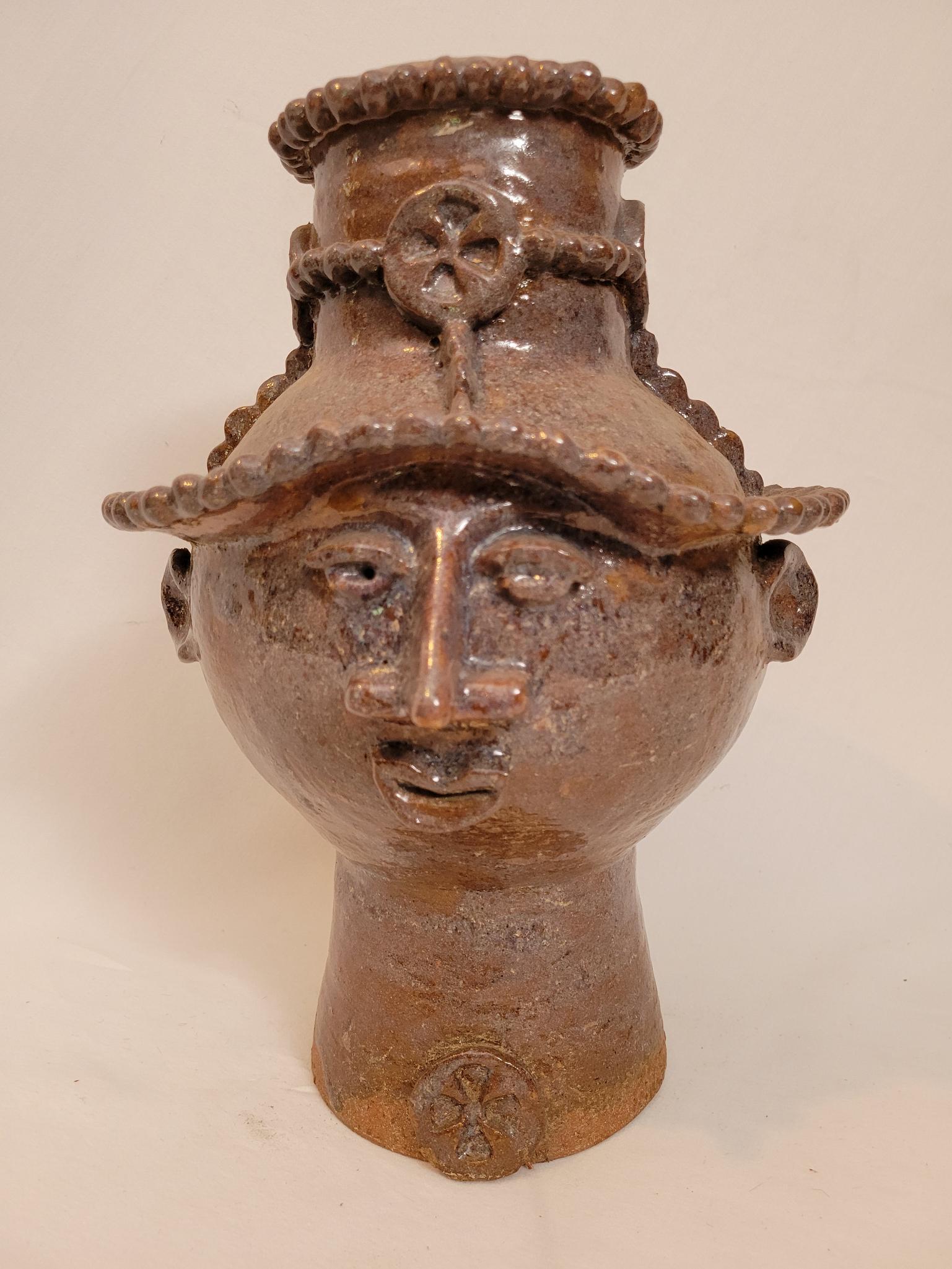 Unique American Art Pottery Face Vase Auction