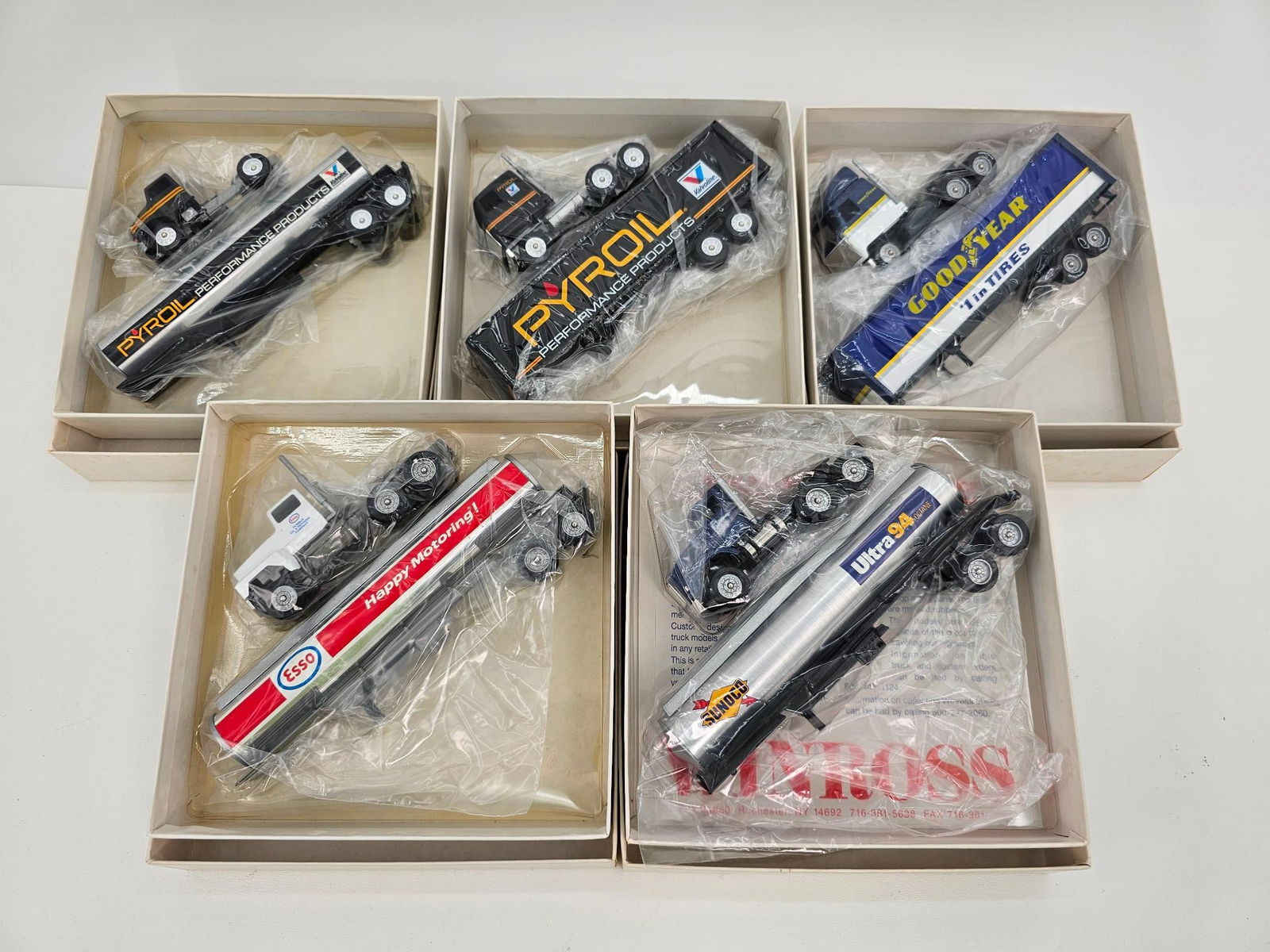 (5) Five Winross Diecast Model Trucks Auction