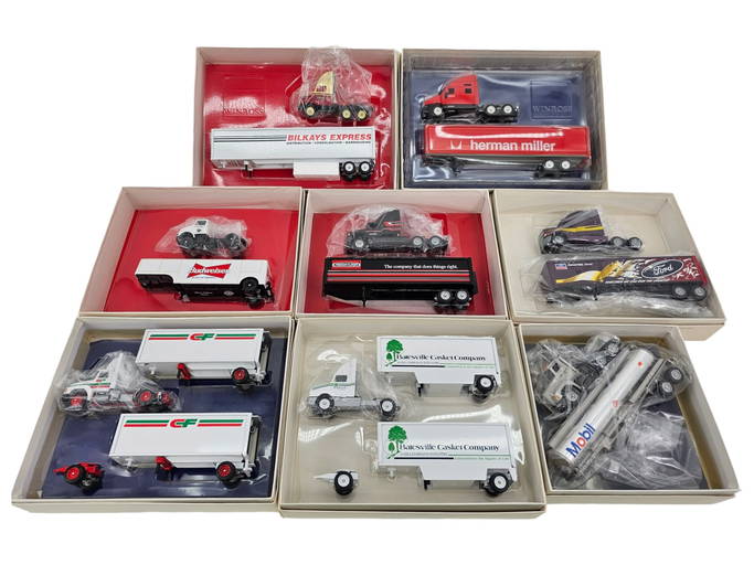 (8) Eight First Edition Winross Model Trucks
