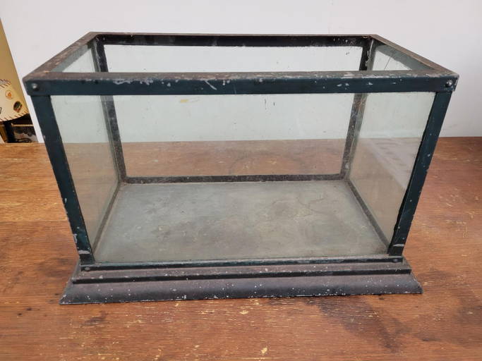 Antique Metal Framed Fish Tank