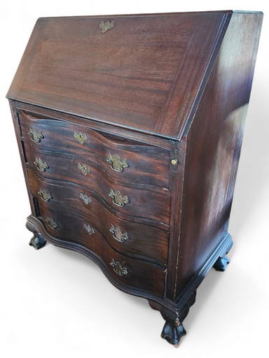 Early 20 C. Mahogony Governor Winthrop Desk