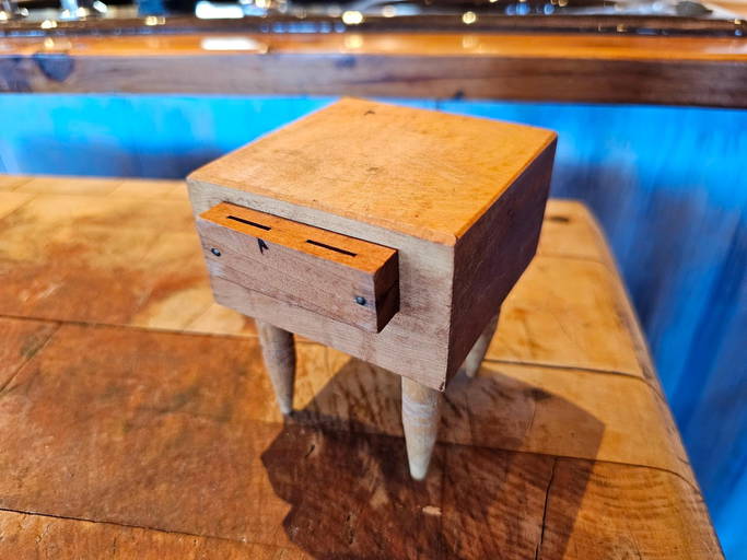 Vintage Miniature Butchers Block