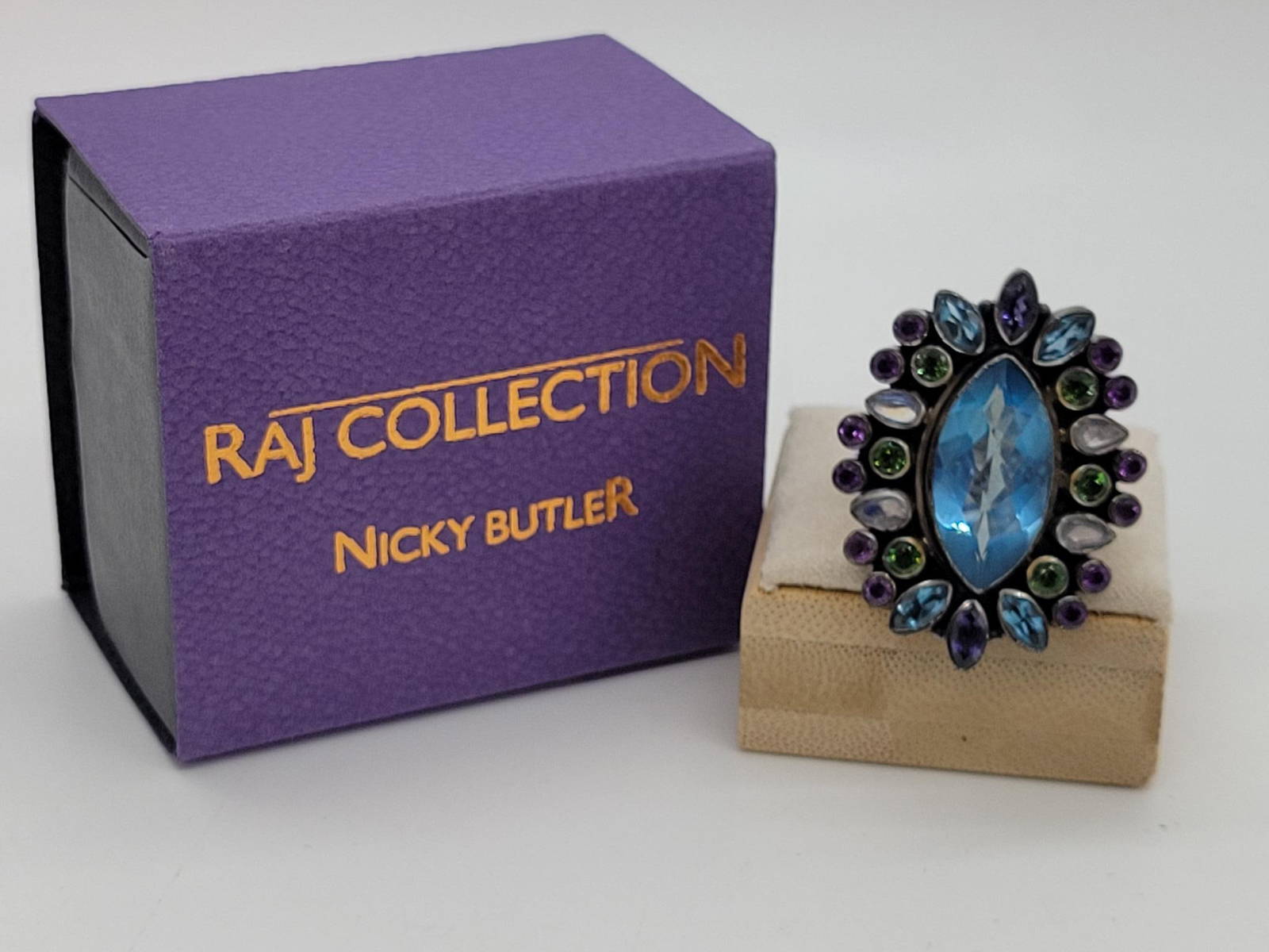 Raj Collection By Nicky Butler Jeweled Ring Auction