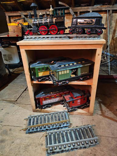 Vintage Jim Beam Train Set And Accessories