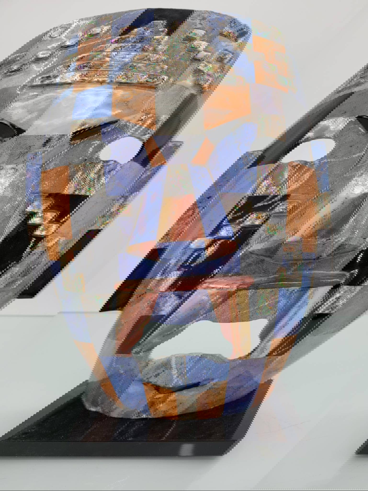 Semi Precious Stone Mosaic Mayan Aztec Death Mask Auction