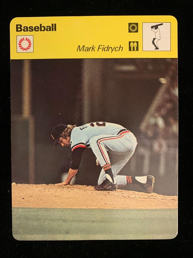 1978 Mark Fidrych Detroit Tigers Rookie Mlb Sportscaster Baseball Card ...