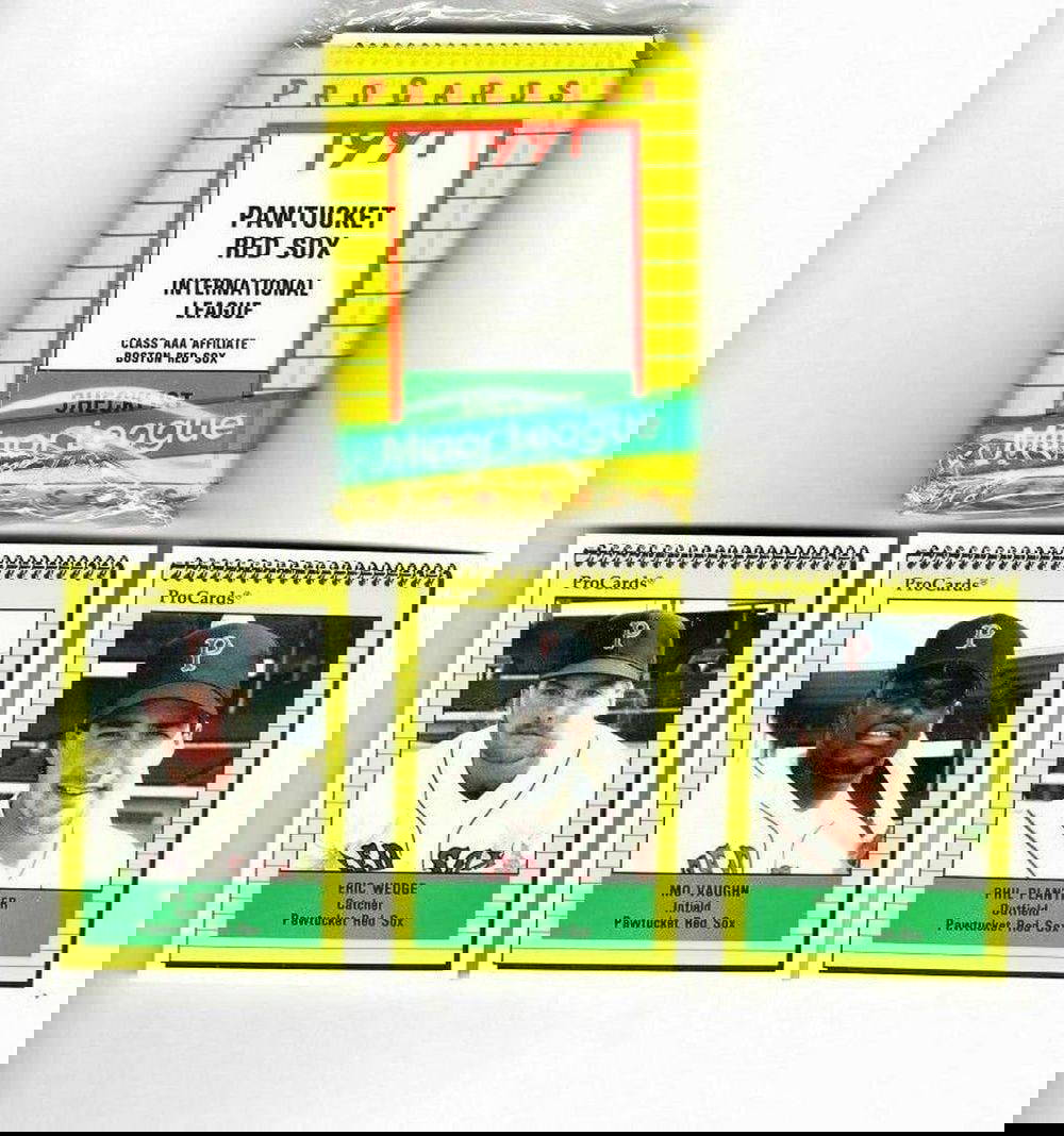 1991 Procards Pawtucket Red Sox Mo Vaughn Plantier Minor League Team ...