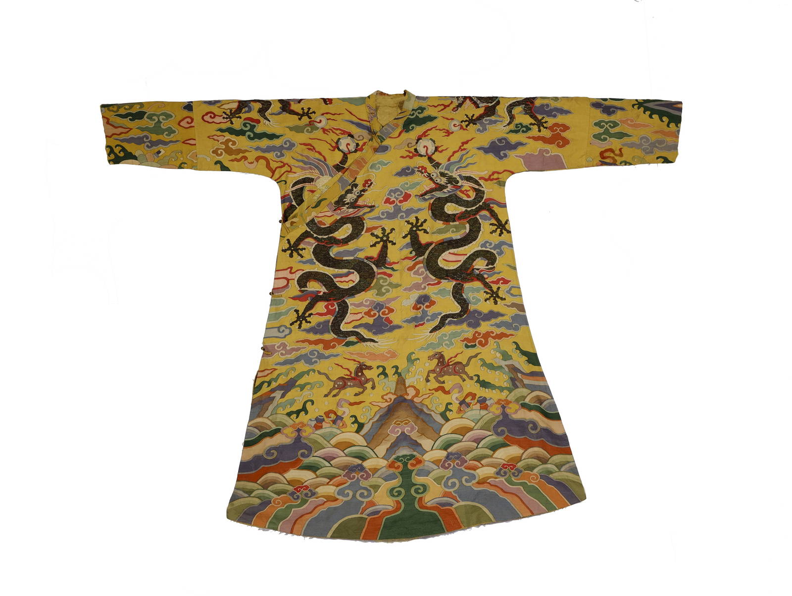 Qing Dynasty Huangdi Kesi Dragon Robe Auction