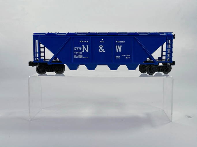 Lionel Postwar #6446 25 Quad Blue Hopper Car