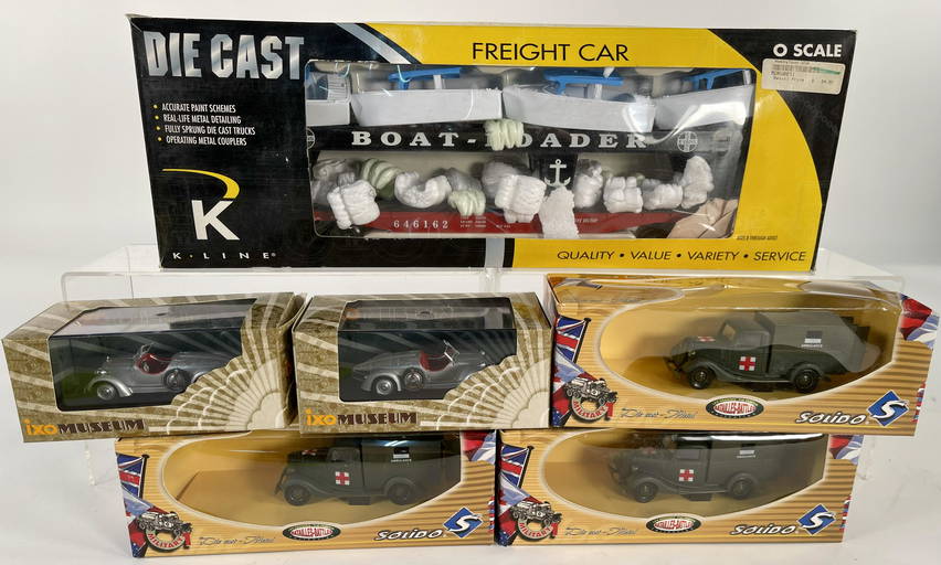 K Line O Gauge Evans O Scale Boat Loader With Six (6)