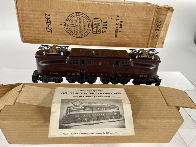 Postwar Lionel O Gauge 2340 GG1 Tuscan with Original (#0290) on Mar 05 ...