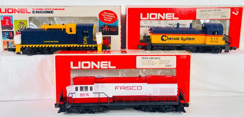 New Lionel O Gauge Alaska SWD -1 Switcher, Chessie Diesel Switcher and ...