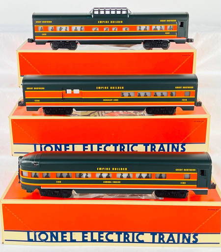 New Lionel O Gauge Great Northern Observation Car, Combine Car And ...