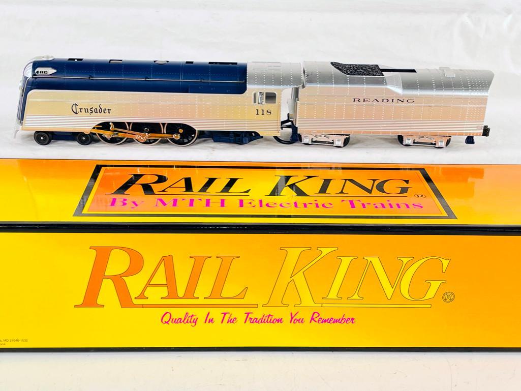 Mth Railking O Gauge Reading 4 6 2 Crusader Steamer And Tender