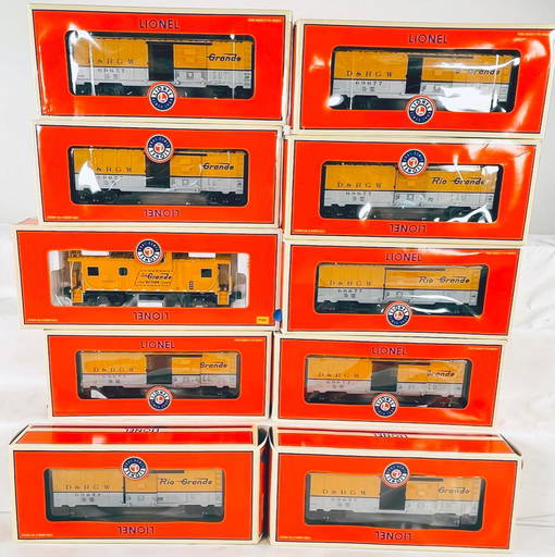 New Lionel O Gauge Rio Grande Box Car with Diecast Metal Trucks X10 ...