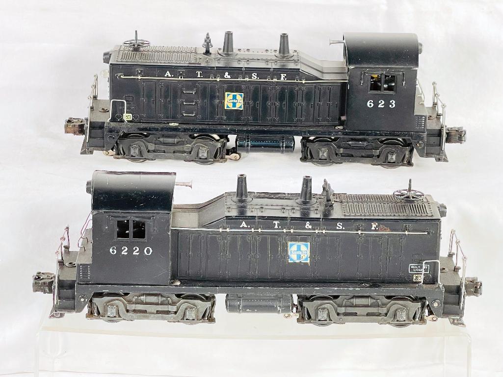 Lionel Postwar O Gauge 6220 Santa Fe Switcher And 623 Santa Fe Switcher