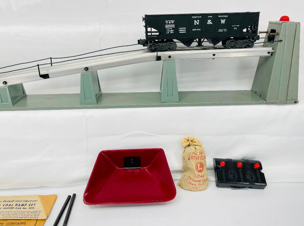 Lionel Postwar O Gauge 456 Coal Ramp Set, coal ramp/operating packet ...