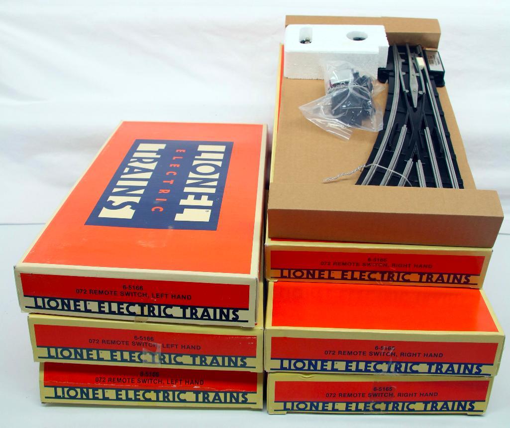 New Lionel O Gauge 072 Remote Left-hand Switch X3 And 072 Remote Right ...