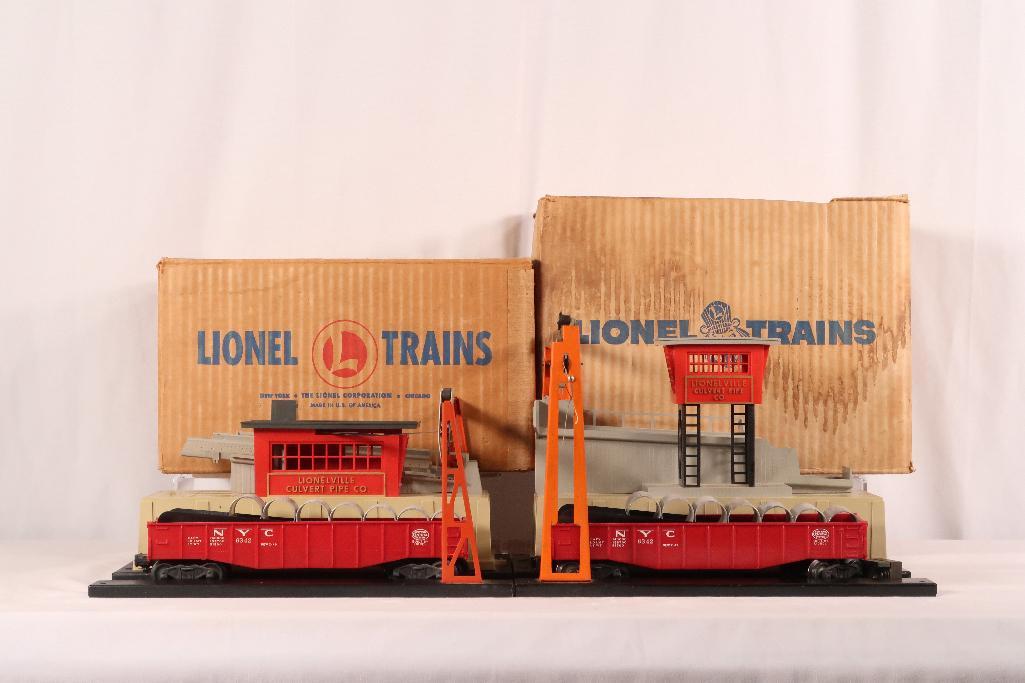 Lionel Postwar 345 Operating Culvert Unloader And 342 Operating Culvert ...