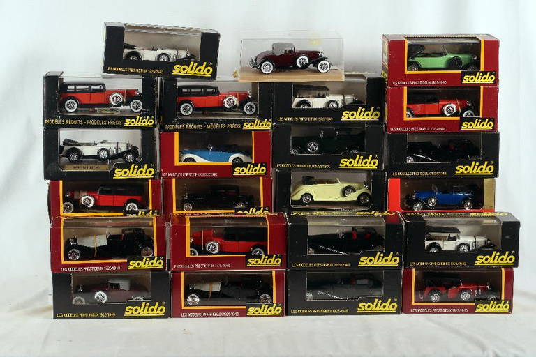 Solido Twenty Three (23) Assorted Diecast Vehicles And Trucks