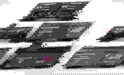 Usa Trains G Scale U.s. Army Box Car X2 - U.s. Army Caboose - U.s. Army ...