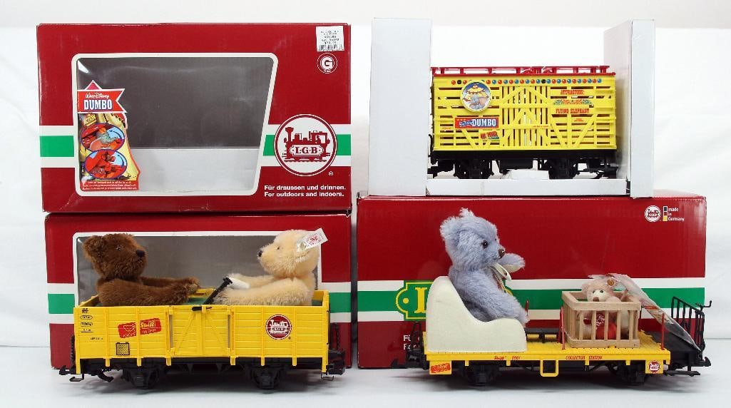 Lgb G Scale 94168/43140/44210 Animated Disney Dumbo Freight Cars